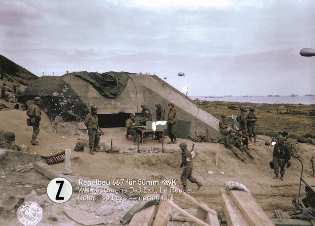 1/35e. REPRODUCTION HISTORIQUE, FACADE DU BUNKER H667 OMAHA BEACH ...